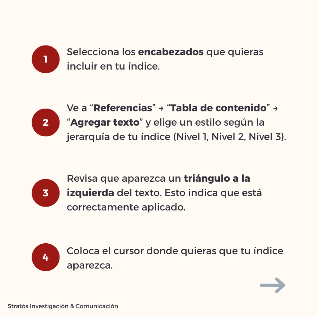 ¿Cómo realizar un índice de tesis? Fácil y rápidamente - Stratos